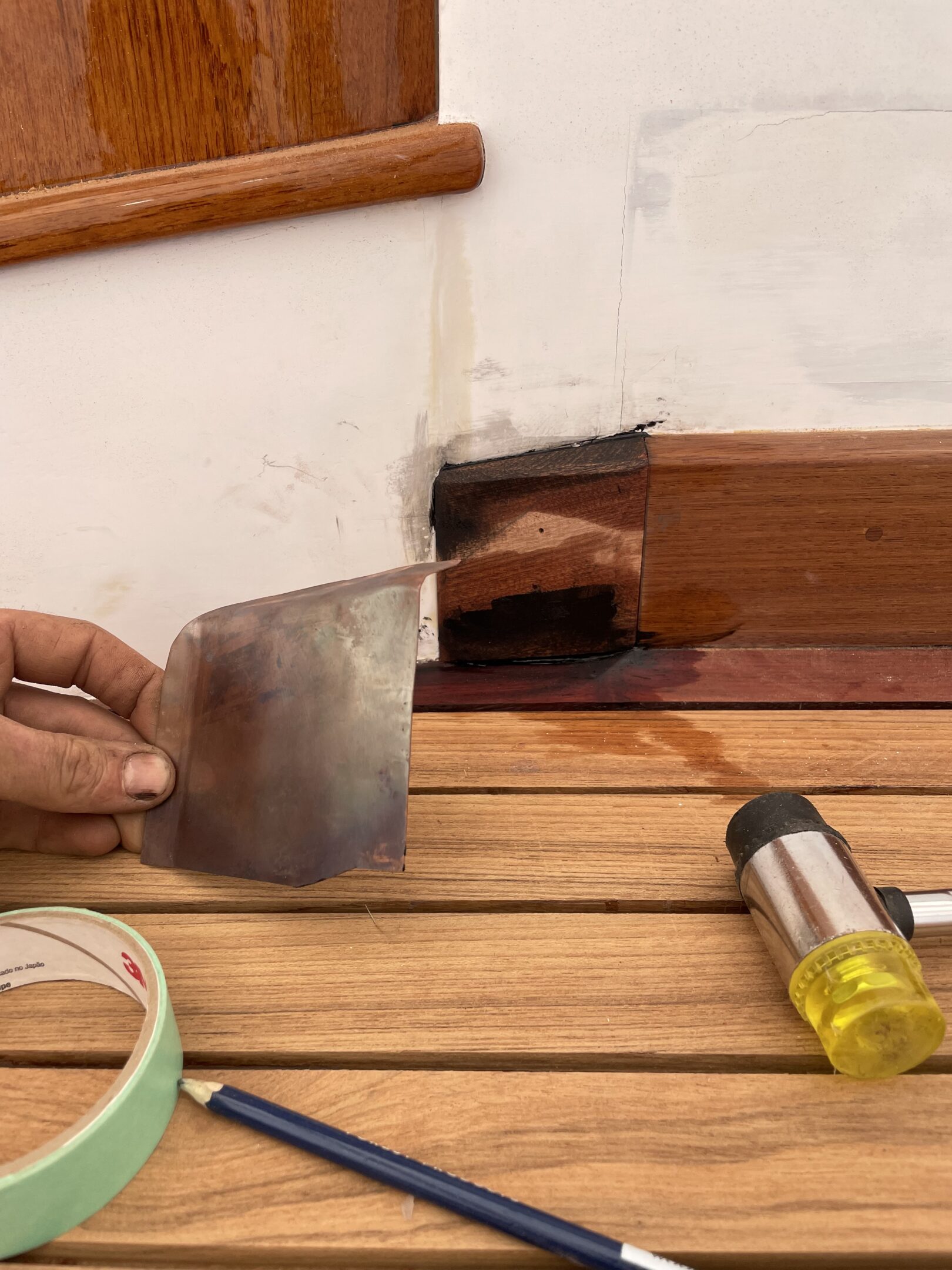 Copper patches! – Classic Yacht NONCHALANT